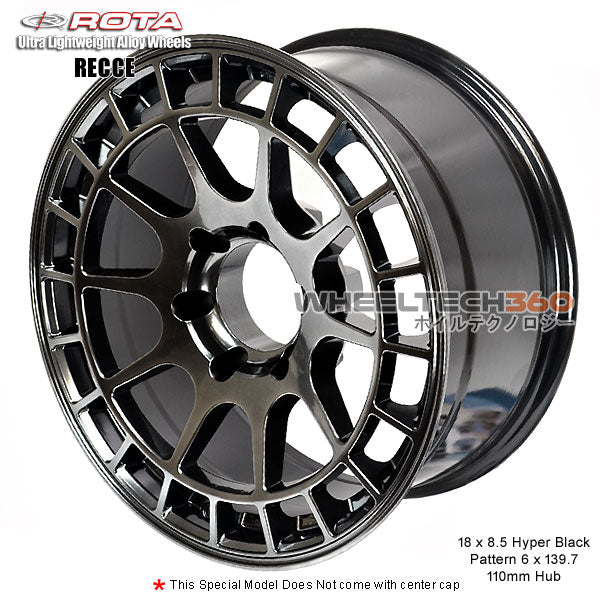 ROTA Wheel Recce (18x8.5, 6x139.7+5mm, 110mm Hub)|Rota Rims|Discount ...